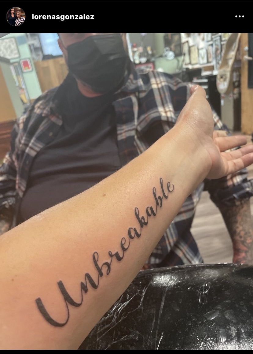 Unbreakable Wrist Tattoo