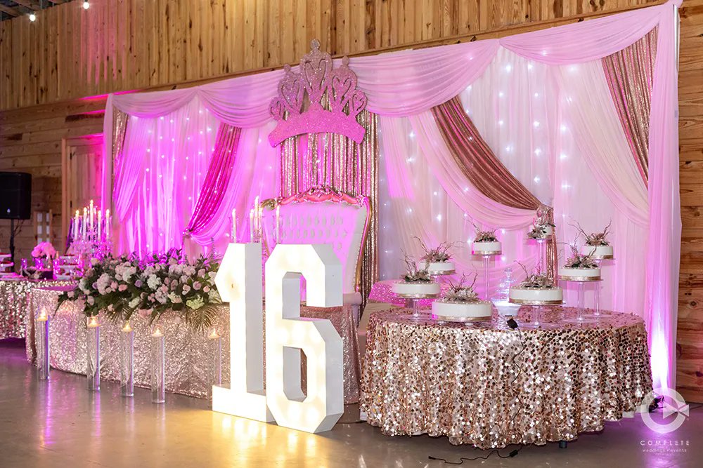 Quinceanera Main Table Decorations