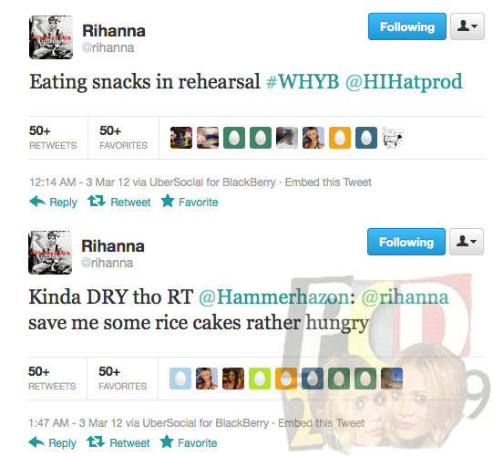 Karrueche Tran Vs Rihanna Tweets