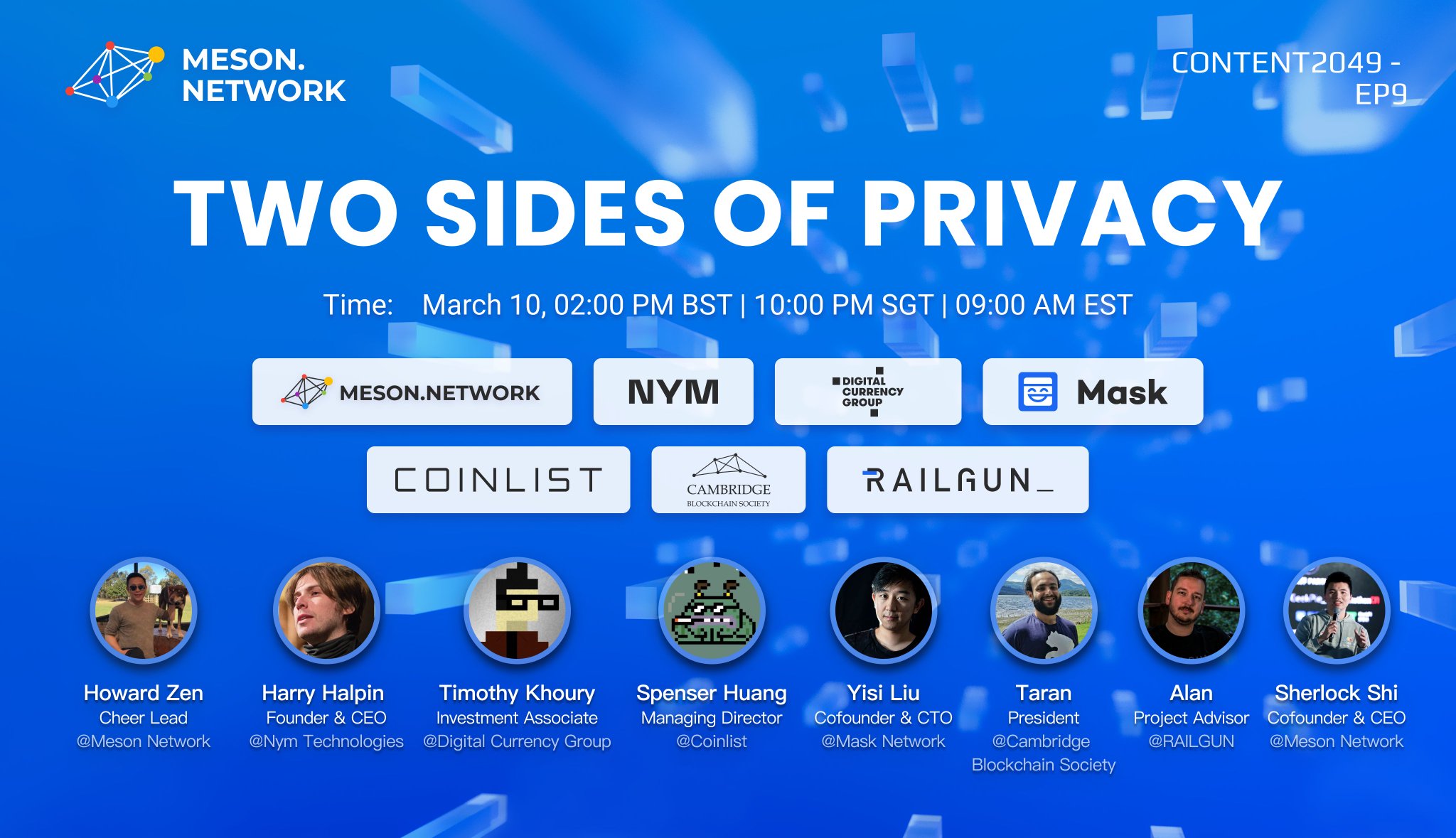 meson.network on Twitter: "🧐 Insights over #Content2049 🙋‍♀️Join us with @nymproject, @DCGco ...