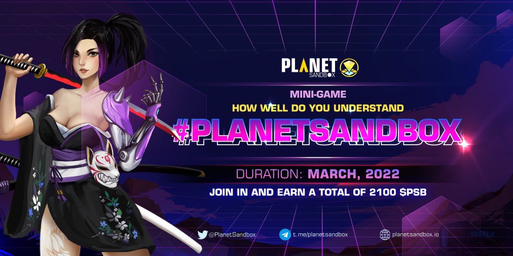 PlanetSandbox Metaverse on Twitter: "💥 MINI-GAME : HOW WELL DO YOU UNDERSTAND #PLANETSANDBOX 💥 ...