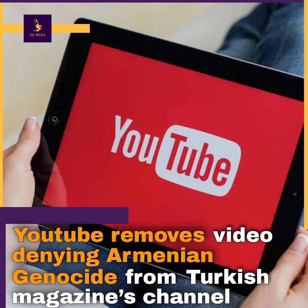 Ver Media on Twitter: "YouTube has removed a video denying the Armenian ...
