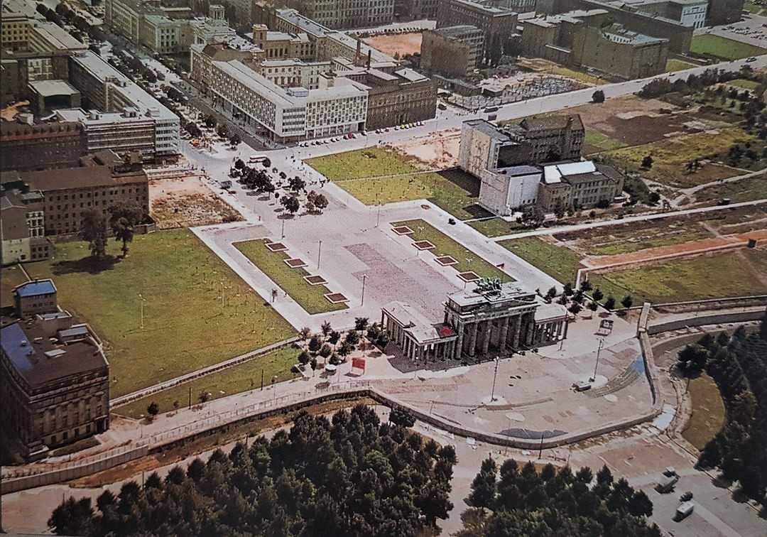 Berlin Wall Aerial View