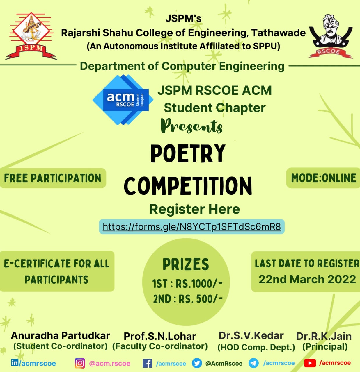 ACM RSCOE STUDENT CHAPTER (@AcmRscoe) / Twitter