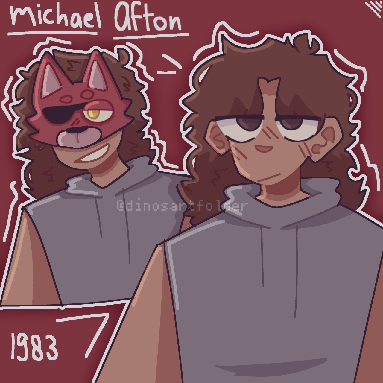 Dino 🎗 on Twitter: "Michael Afton - 1983 ️‍🩹 ______________________ #art #fnaf #fanart #fnafart ...