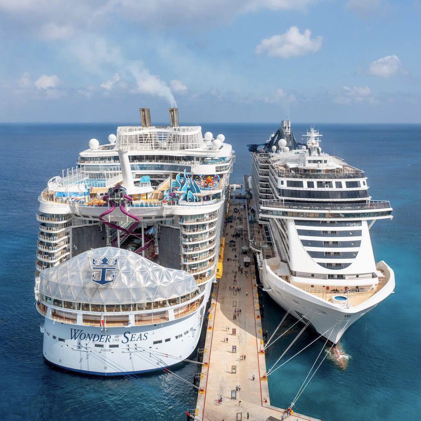 Theworldofcruiseships On Twitter Check Out The Size Comparison