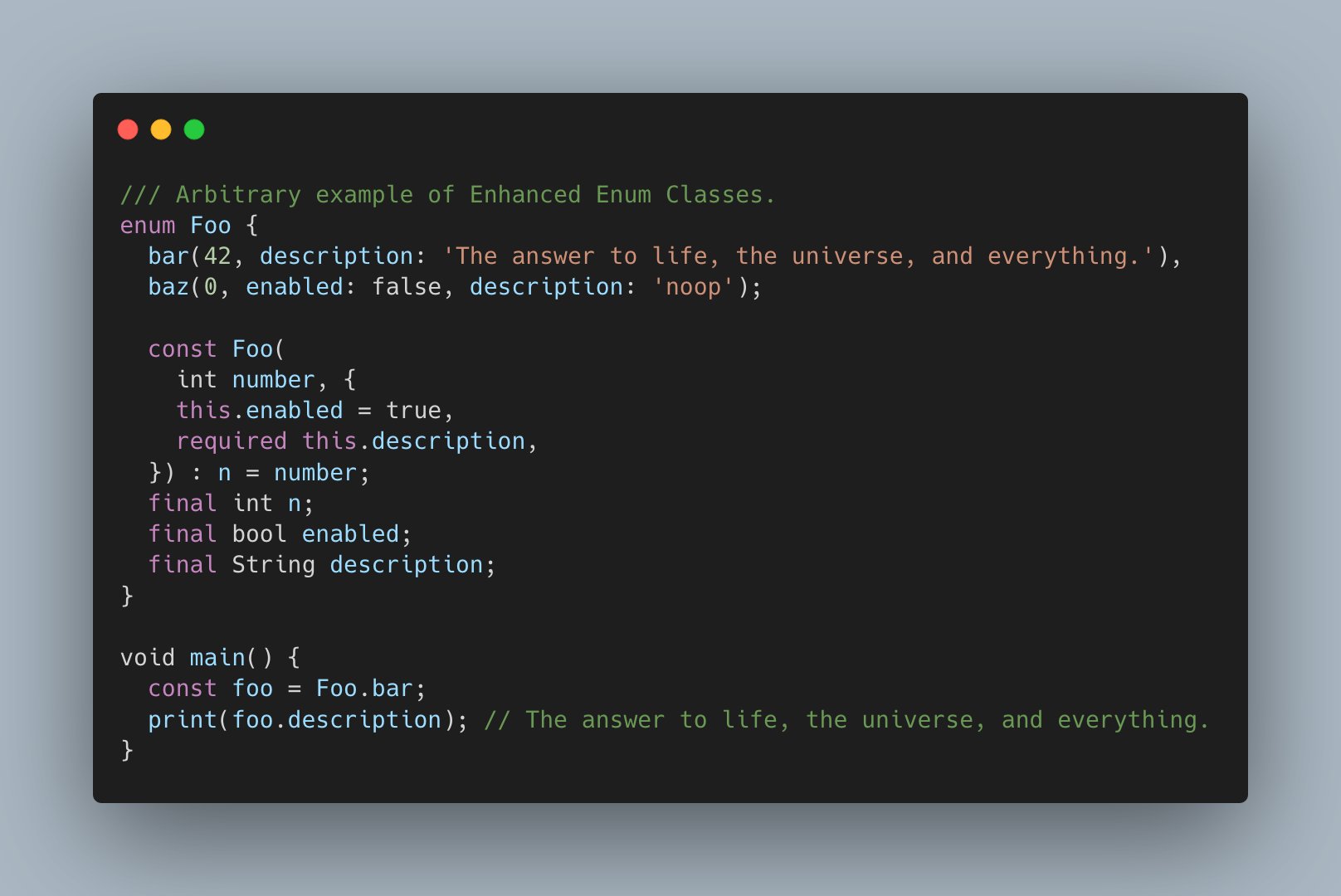 creativecreatorormaybenot on Twitter: "Starting with #Dart 2.17, you can use the new Enhanced ...