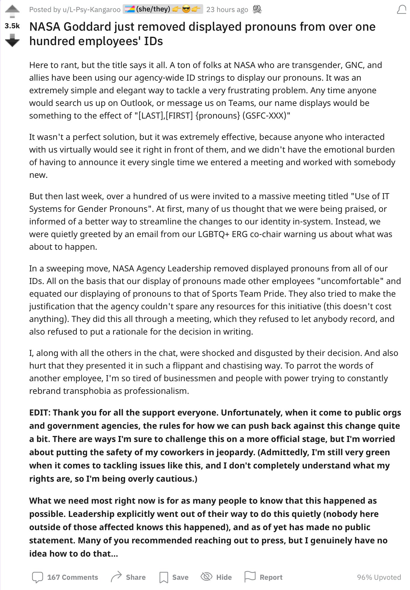 Nasa Email To Employees