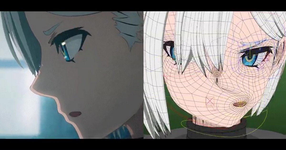 ねとらぼ on Twitter: "500RT “アニメっぽく作った3DCGの横顔”を正面から見た姿が衝撃 作画工数削減の手法をあえて取り入れ顔を変形させた結果すごい顔に https://t ...
