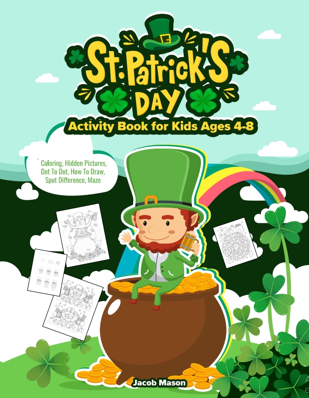 =PDF= Download Free St. Patrick's Day Activity Book for Kids Ages 4-8 ...