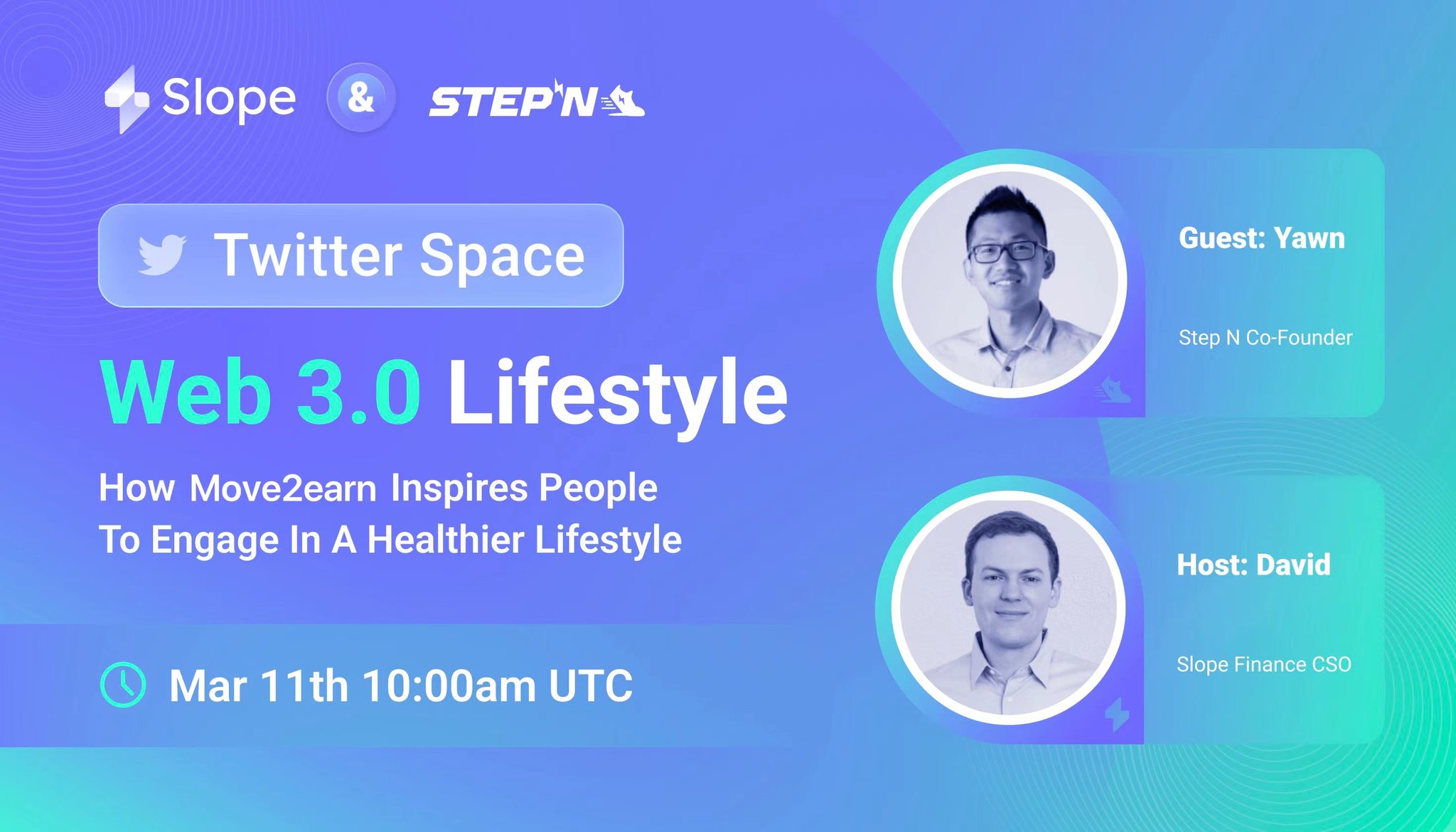 Slope on Twitter: "Join #SlopeFinance Twitter space with @Stepnofficial How Move2Earn inspires ...