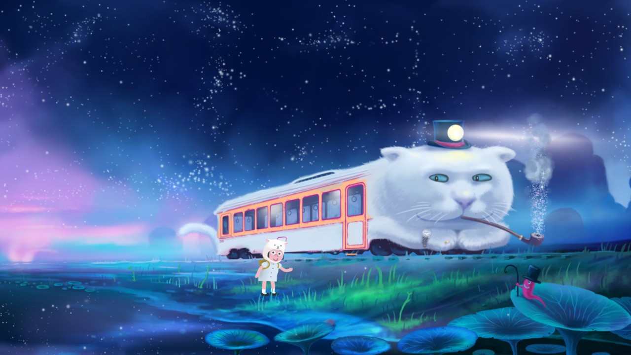 Trippy Alice In Wonderland Cat