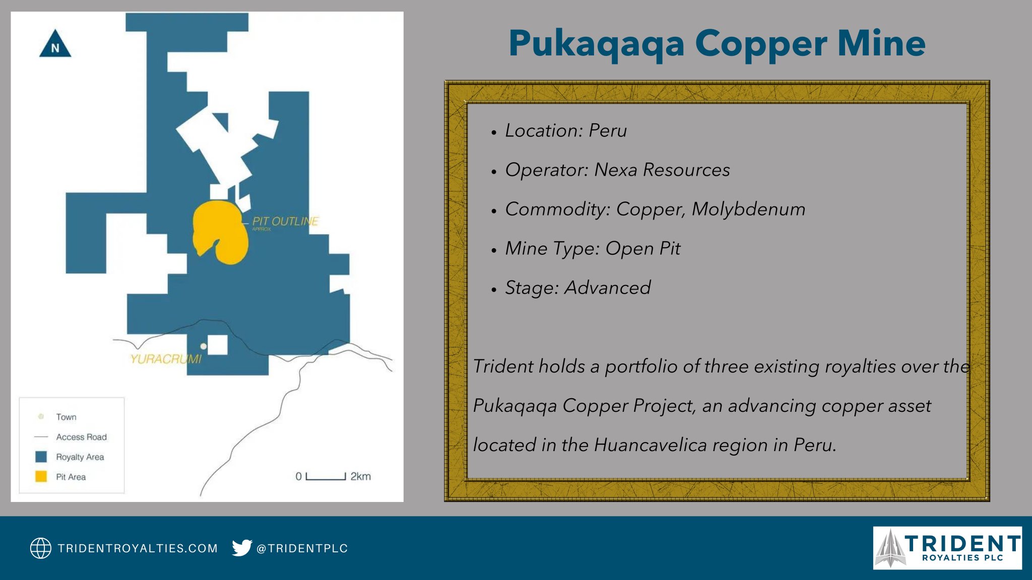 Trident Royalties on Twitter: "The Pukaqaqa Project is an open pit, advanced copper, molybdenum ...
