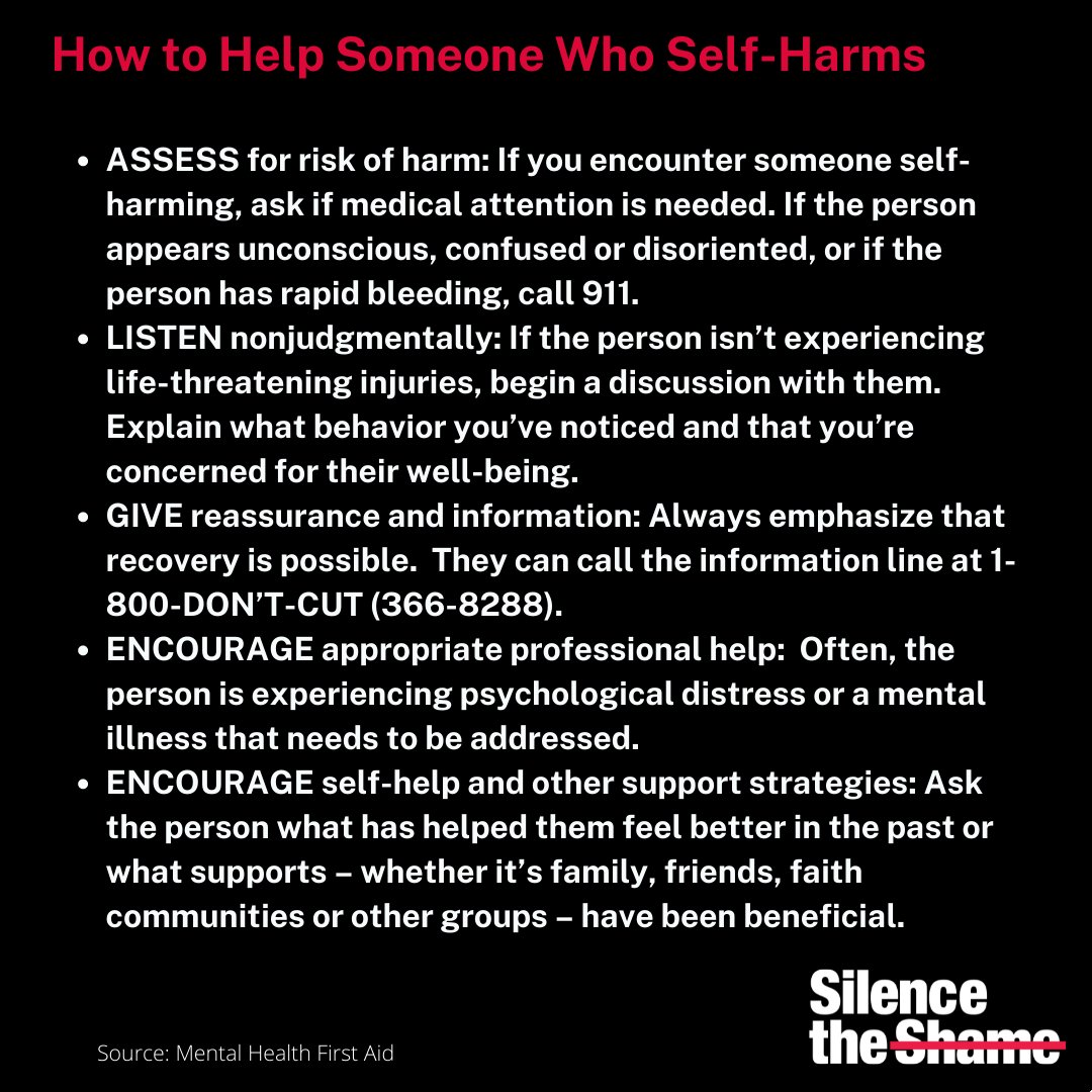 Silence the Shame on Twitter: "With March being Self-Harm Awareness ...
