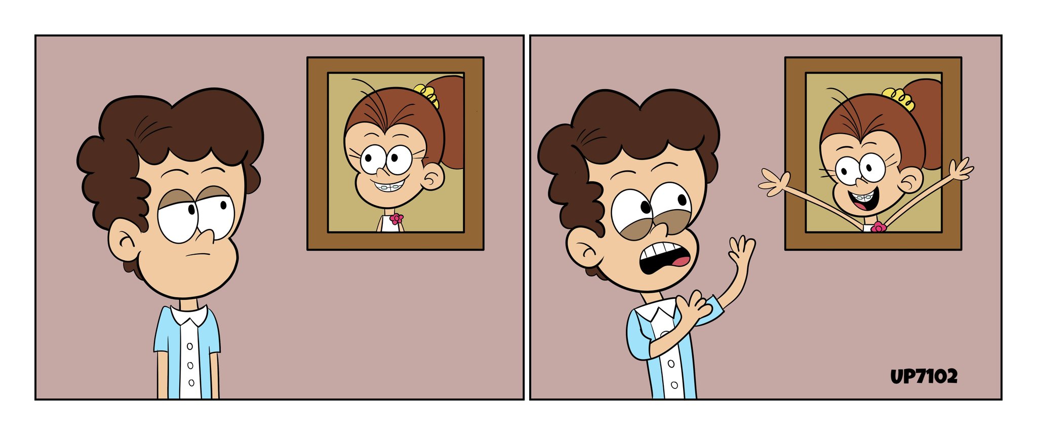 Universepines7102 On Twitter Luanny Week Day 4 April Fools Luan Pranks Benny With A Classic