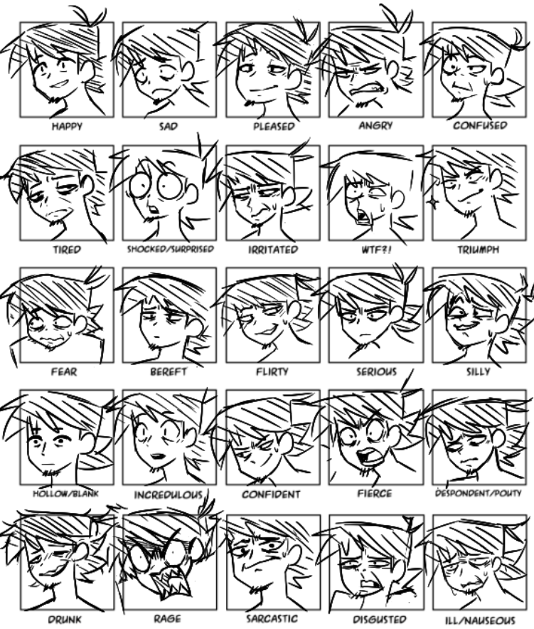 Bereft Facial Expression