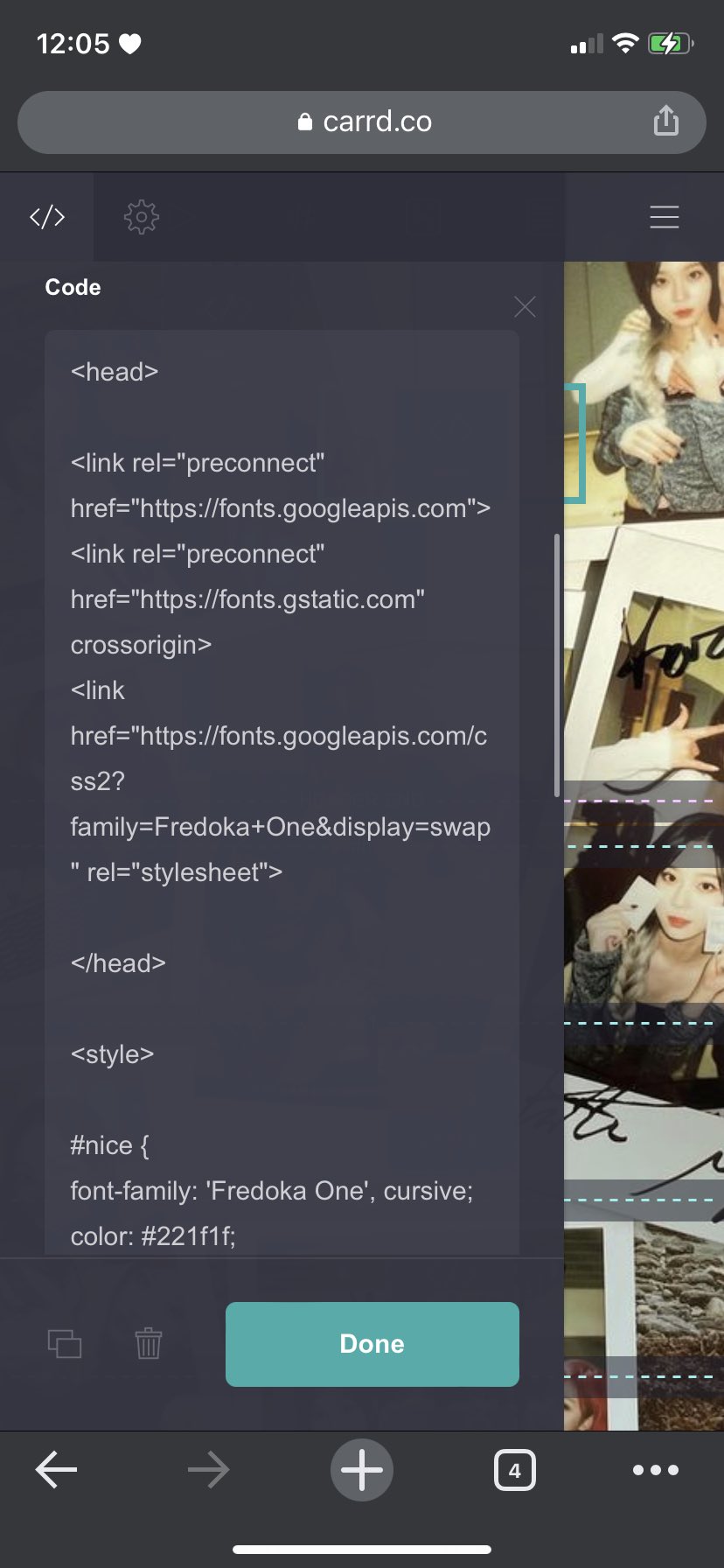carrd maker !! on Twitter: "links embed (this goes in the right side of the container) https://t ...