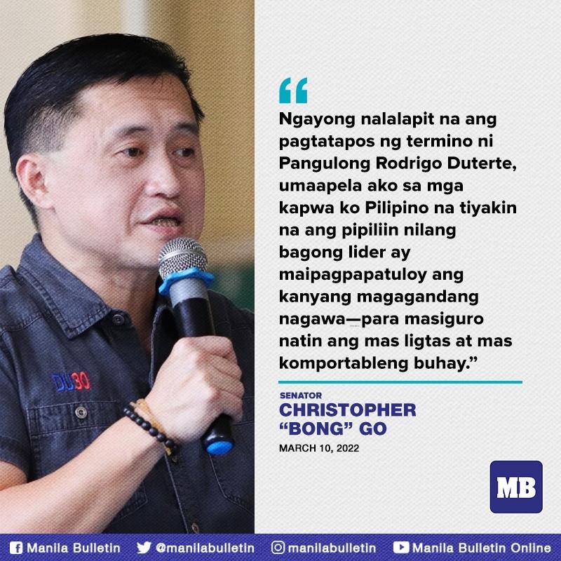 Manila Bulletin News On Twitter Senator Christopher “bong” Go On