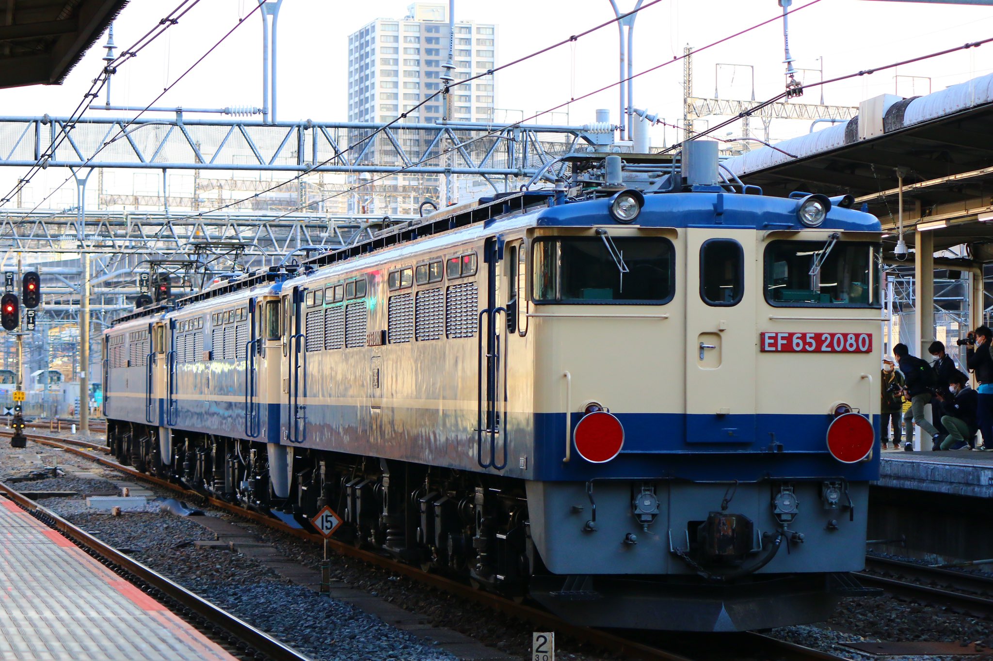 shiro on Twitter: "3/10 8282レ OM出場 EF65-2090＋EF65-2085＋EF65-2080 ヒソで撮影したかったのですが学校終わってギリギリだったので大宮 ...