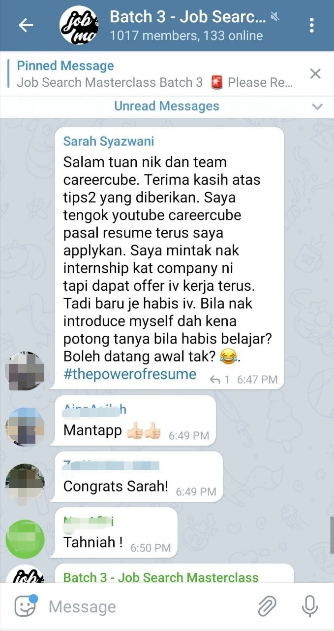 Nik Akmal on Twitter: "2. Orang lain hantar resume, lepas tu krik2. Tak pun kena follow up byk ...