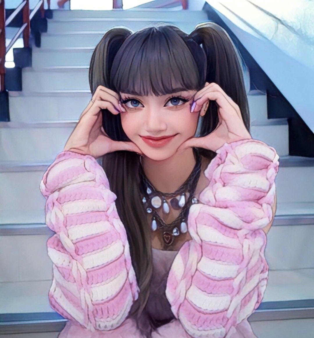 ً On Twitter Lisa As An Anime Character She Looks So Cute I Love Her 🤍 Blackpink T