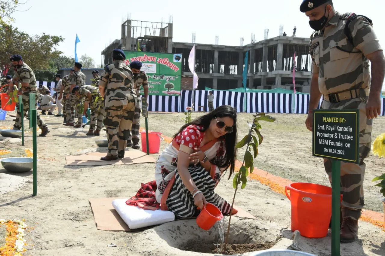 M3M Foundation on Twitter: "#M3MFoundation has committed to plant 100k trees with CISF across ...