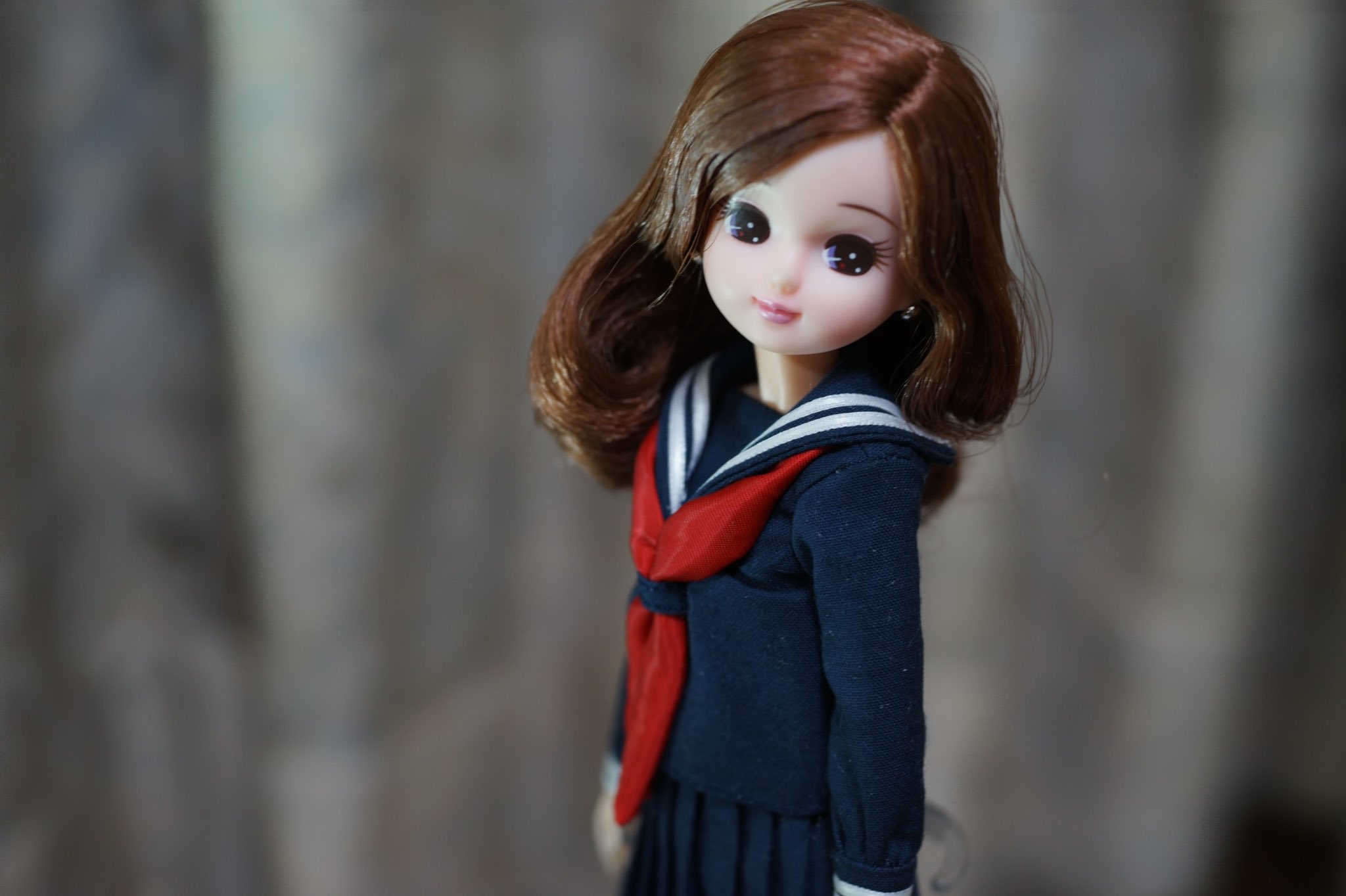Shintarou Ozawa On Twitter 非行少女オマージュのセーラー服を縫ってみた。ビニール袋を持たせて撮影してたら、シンナーだめと、かぞくのひとに怒られた リカちゃん 