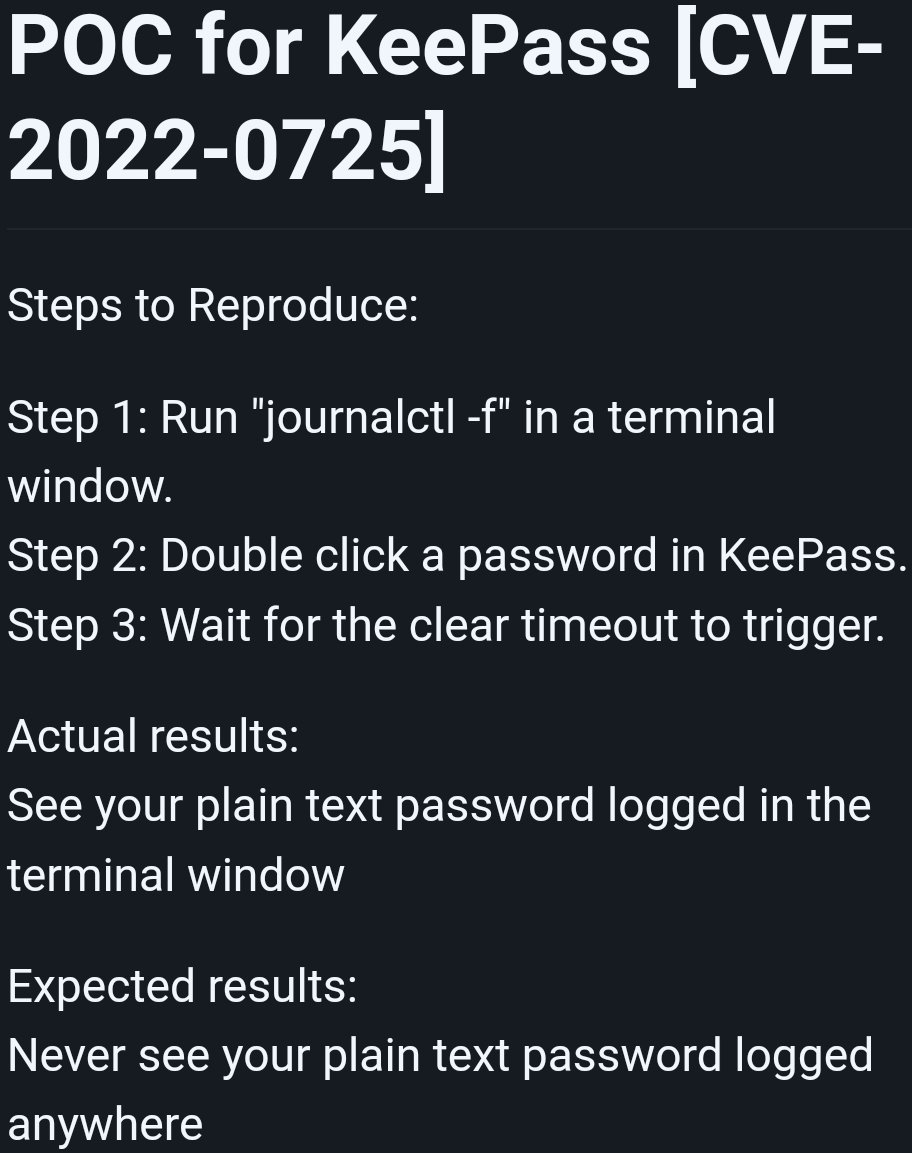 Nicholas Carroll on Twitter: "If you use @KeePass (especially on Linux ...