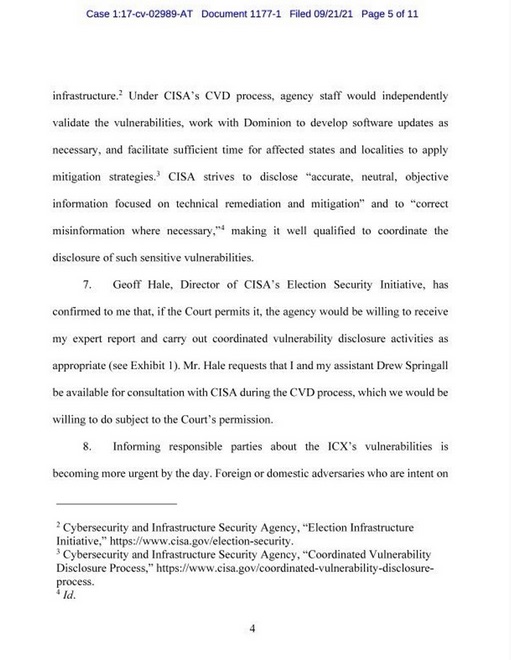 Rasmussen Reports on Twitter: "2020 Election Integrity: Georgia - Filed Sept 2021 Halderman ...