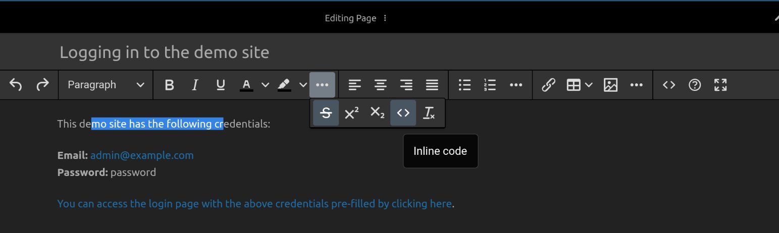 BookStack on Twitter: "@davidnburgess Hey there @davidnburgess, Sorry, I done a little cleanup ...