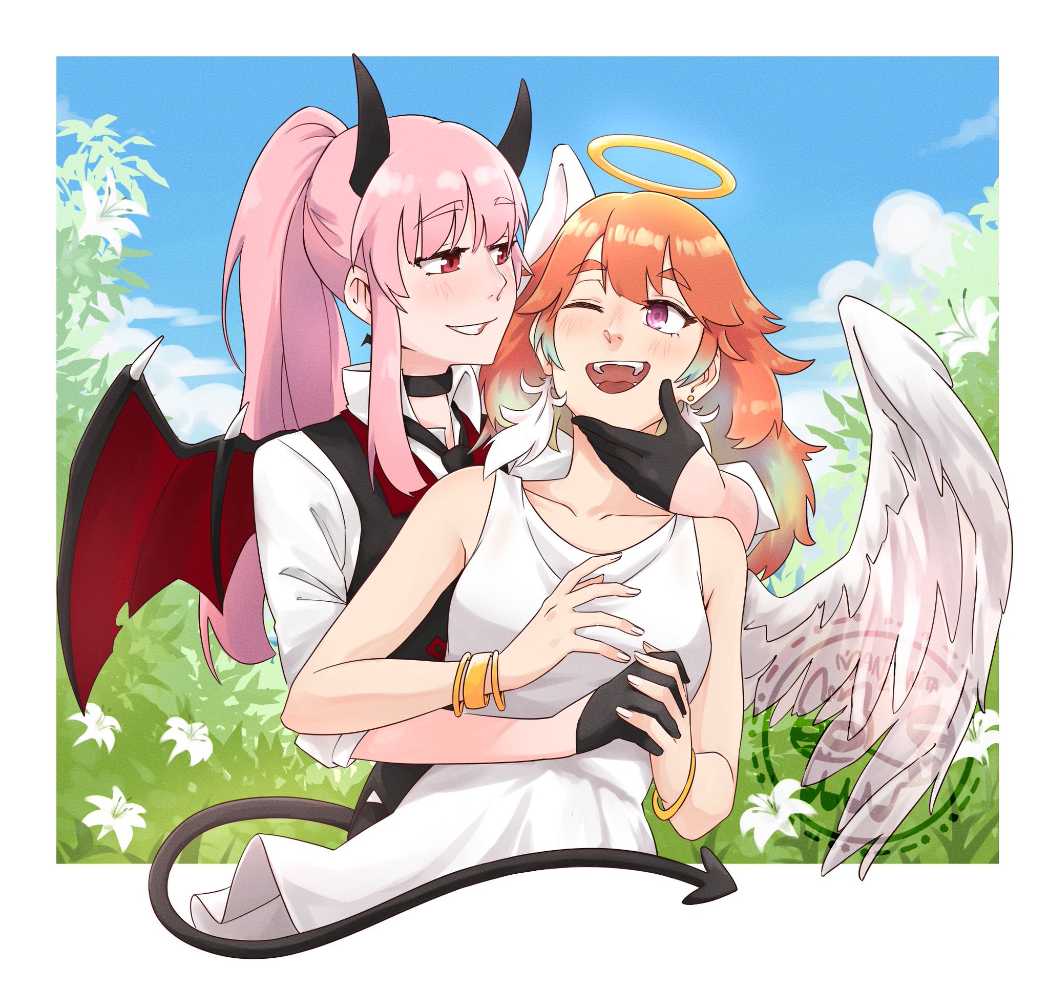 Cristina Manzanita 🦝🐔 on Twitter: "😈 👼 #TAKAMORI #artsofashes #callillust https://t.co ...