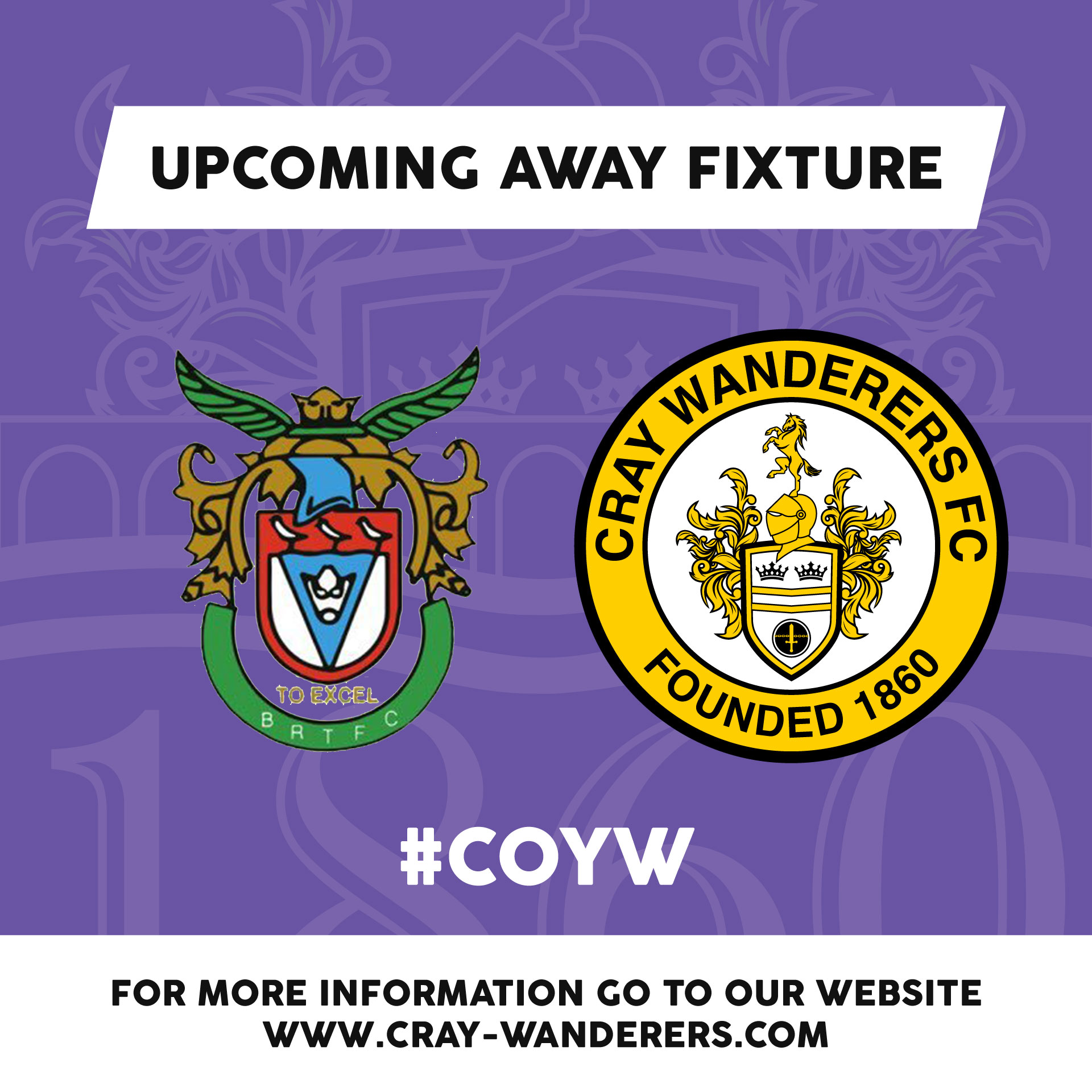 Cray Wanderers FC on Twitter: "Match Preview & Directions/Admission - @rocks1883 vs ...