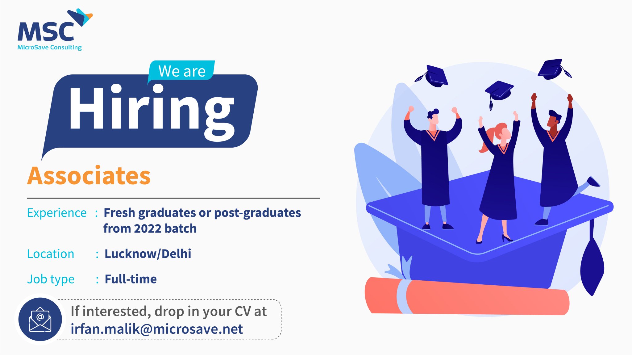 MicroSave Consulting on Twitter: "ATTN #freshpassouts2022: If you’re a fresh Graduate/ Post ...