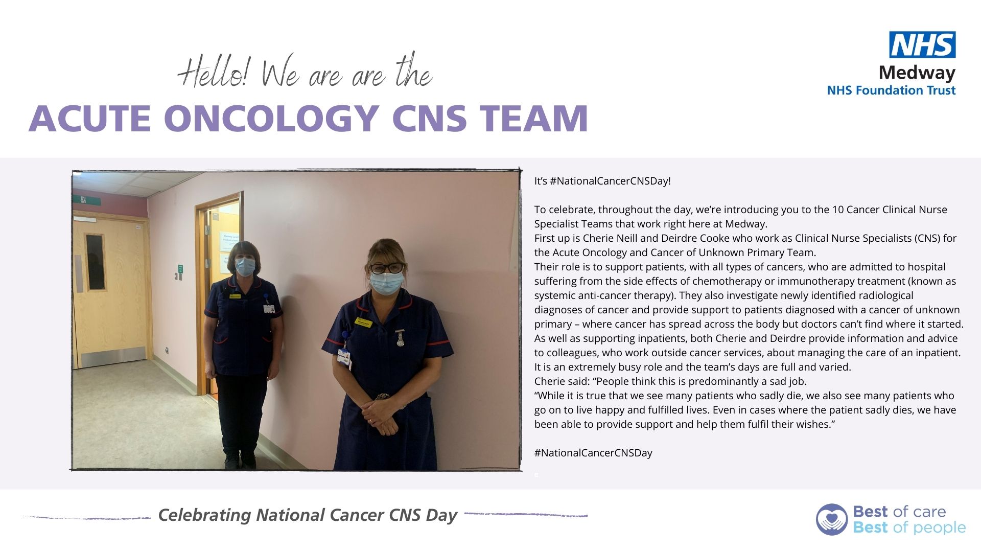 Medway Nhs Foundation Trust On Twitter Its Gm Cancer
