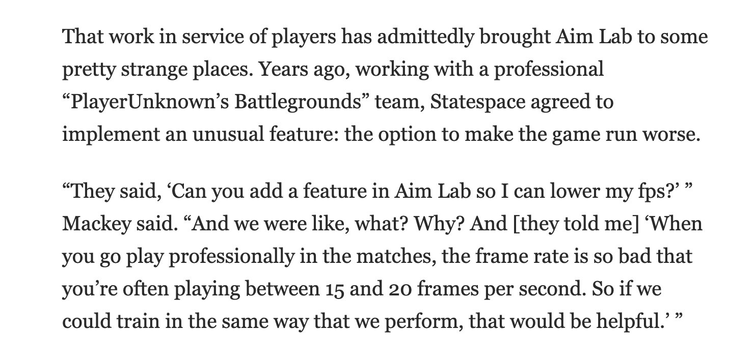 ℳikhail Klimentov on Twitter: "Aim Lab's work with pros has, on occasion, taken the app to some ...