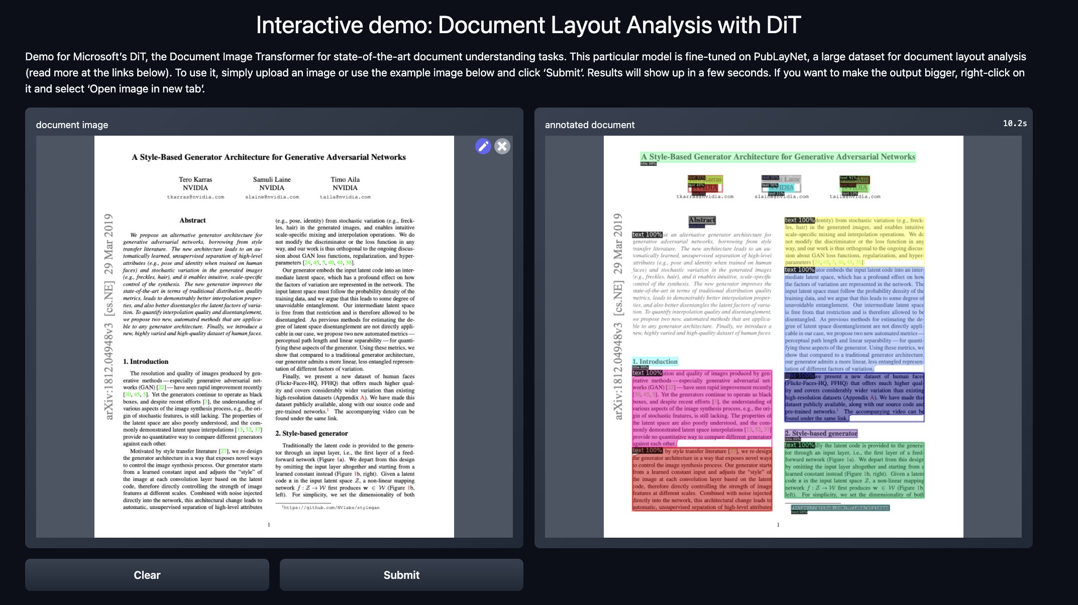 AK on Twitter: ".@Gradio Interactive demo: Document Layout Analysis with DiT on @huggingface ...