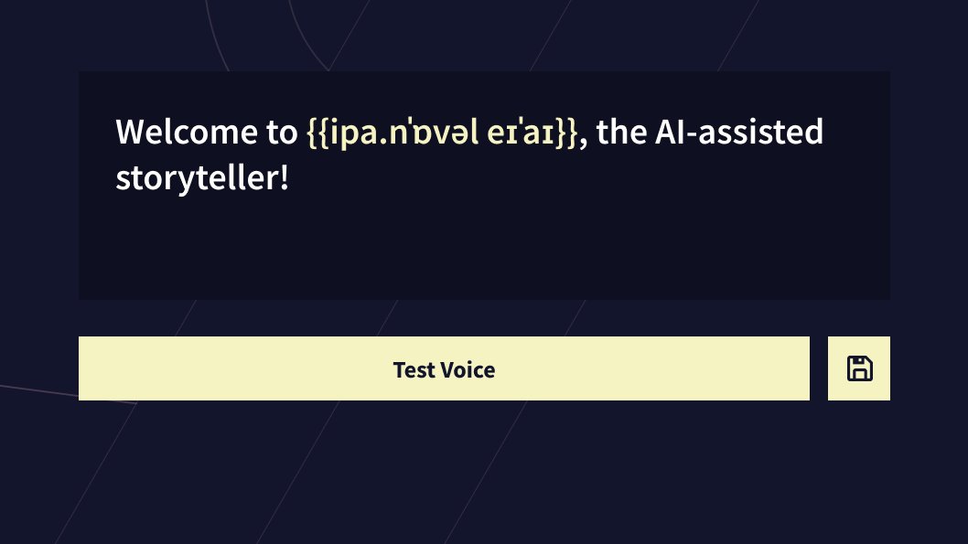 NovelAI on Twitter: "Want to take direct control of the way our new TTS voices pronounce things ...