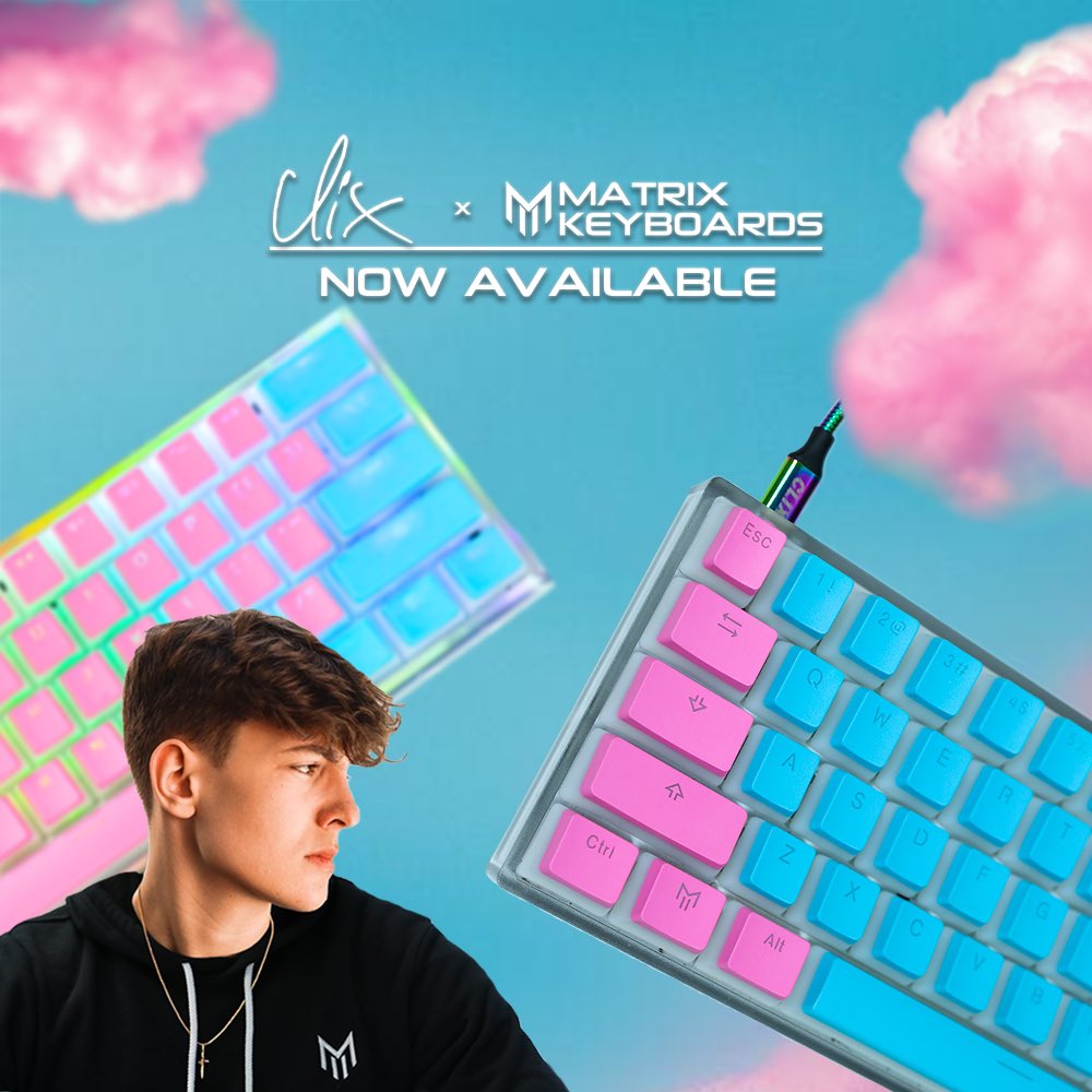 Matrix Keyboards on Twitter: "About 3 weeks till the @Clix keyboards are back in stock! RT if ...