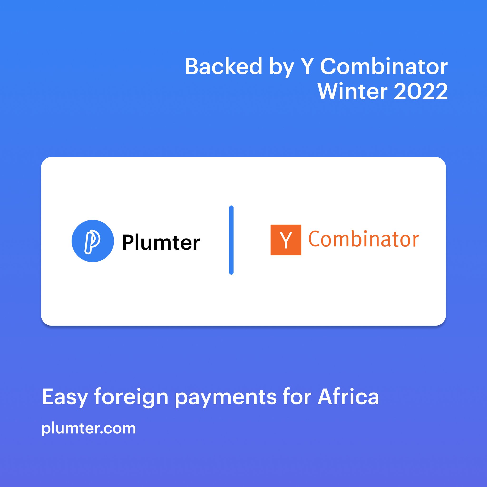 Plumter on Twitter: "We're excited to announce that we're part of the @ycombinator W22 batch! At ...