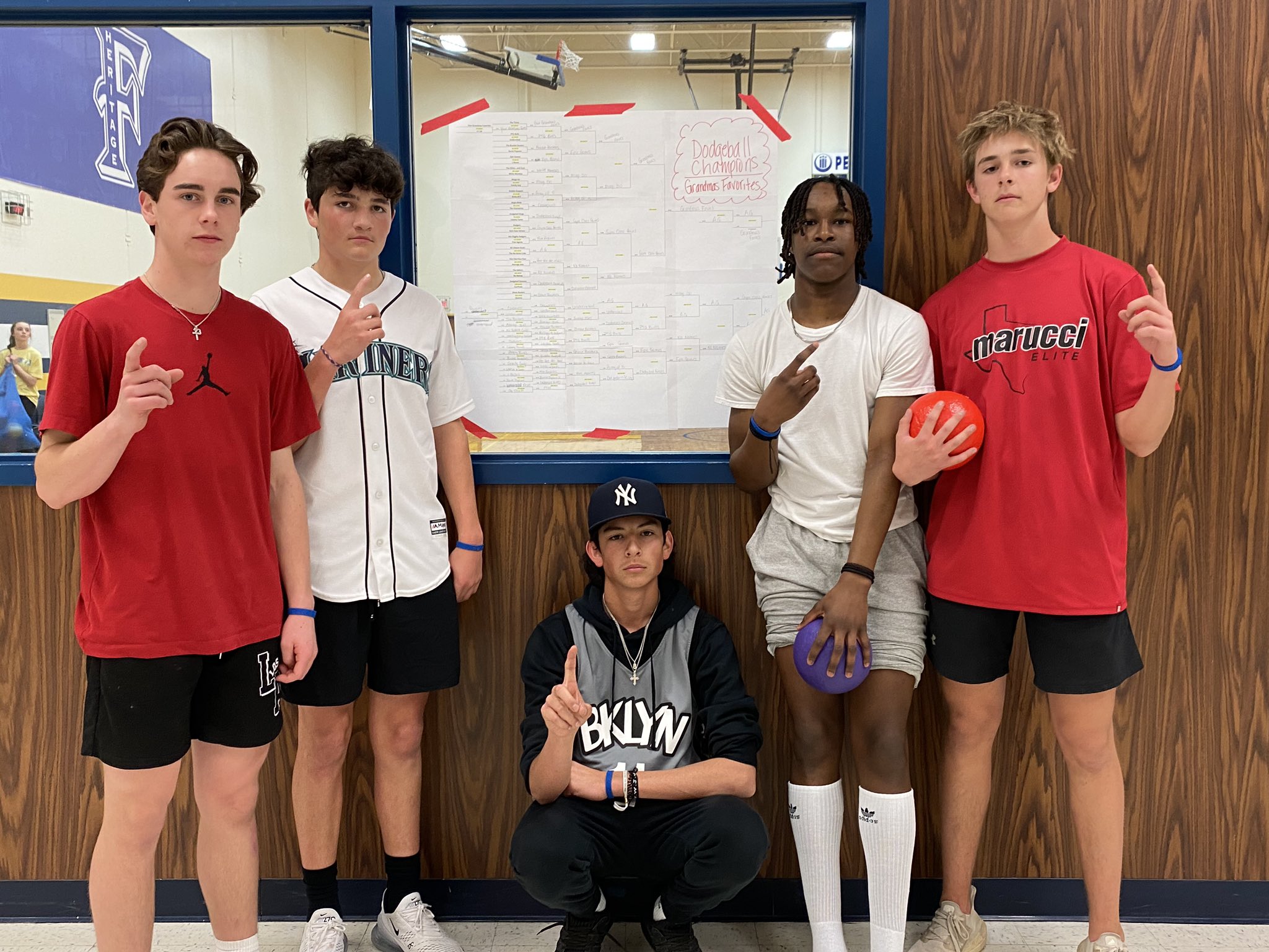 High School Gym Class Dodgeball