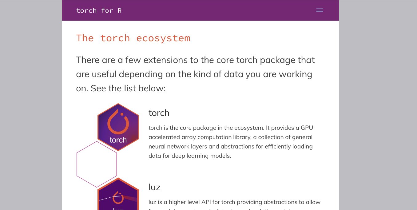 Mike Kearney📊🇺🇦 on Twitter: "Did you know there is a {torch} for R package, it's part of the # ...
