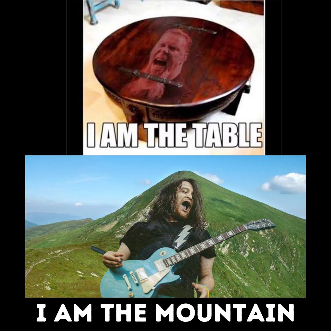 James Hetfield Table Meme