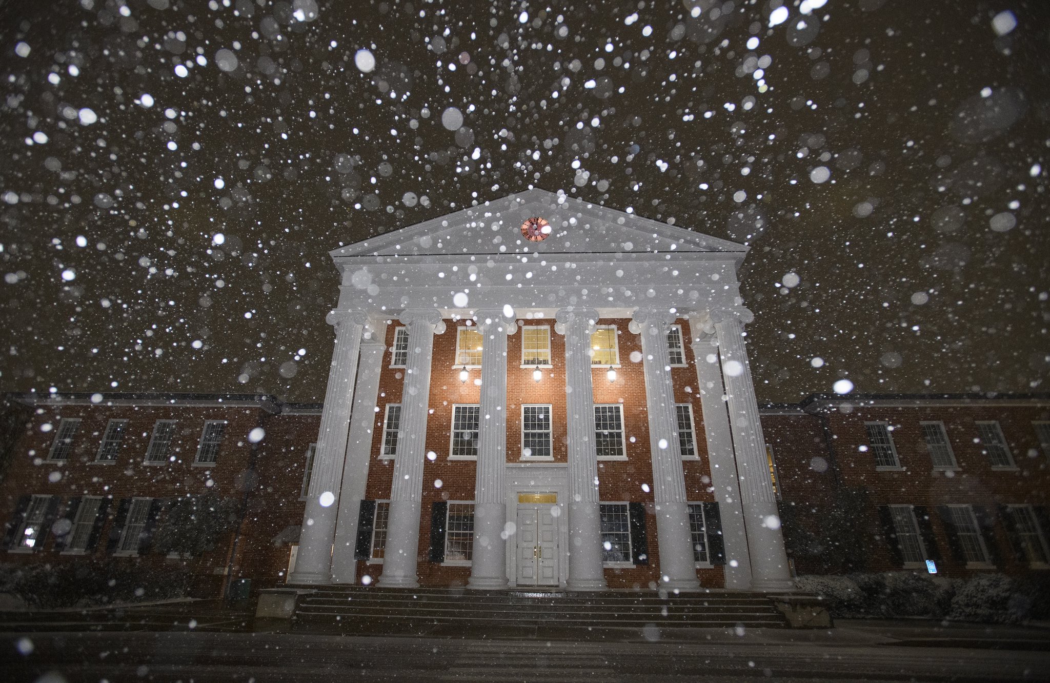 Ole Miss Campus Snow