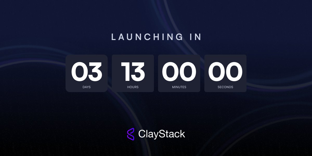 ClayStack (We are hiring) on Twitter: "Hey #ClayClan Fam, you are in for a huge surprise!👀 Mark ...