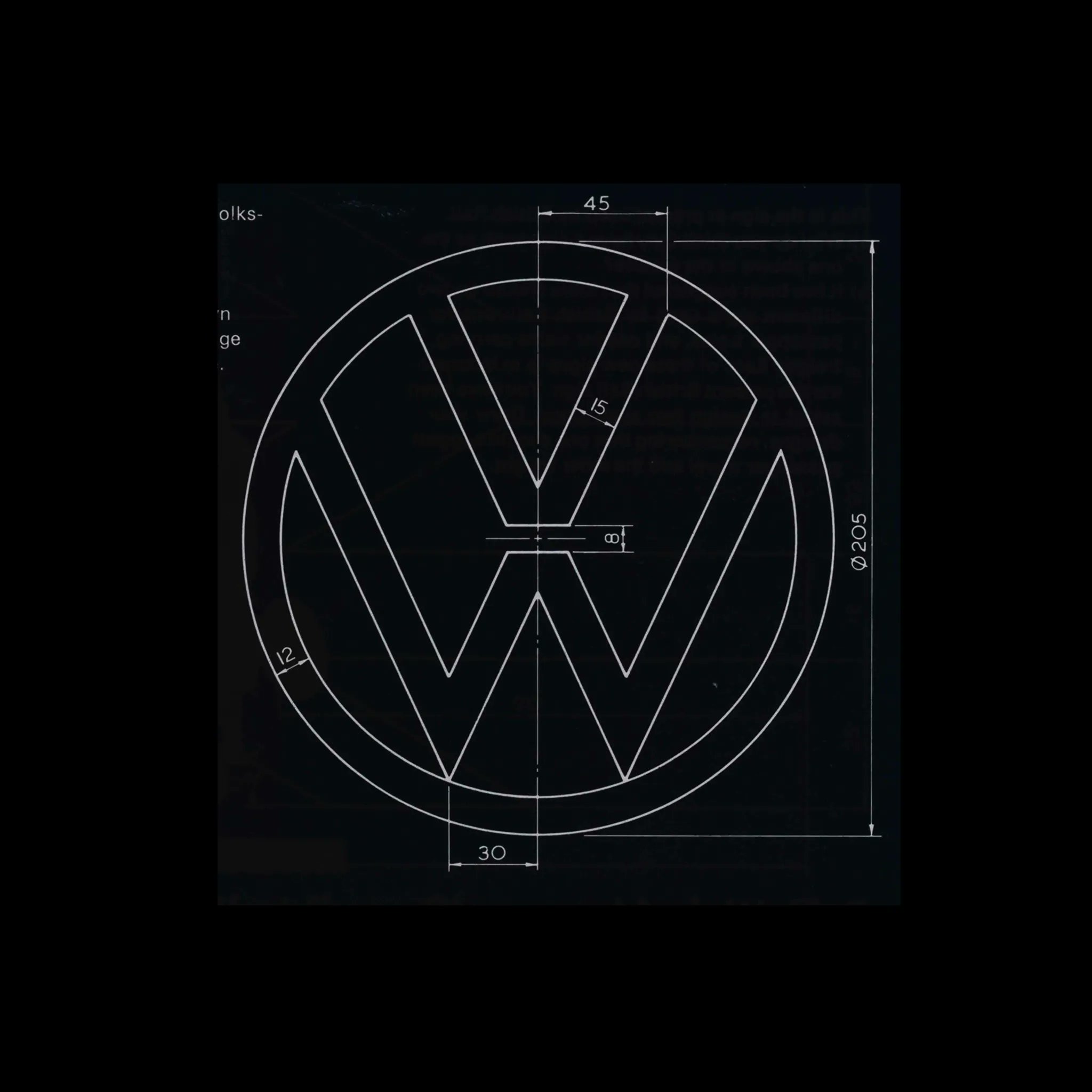 Vw Logo Drawing