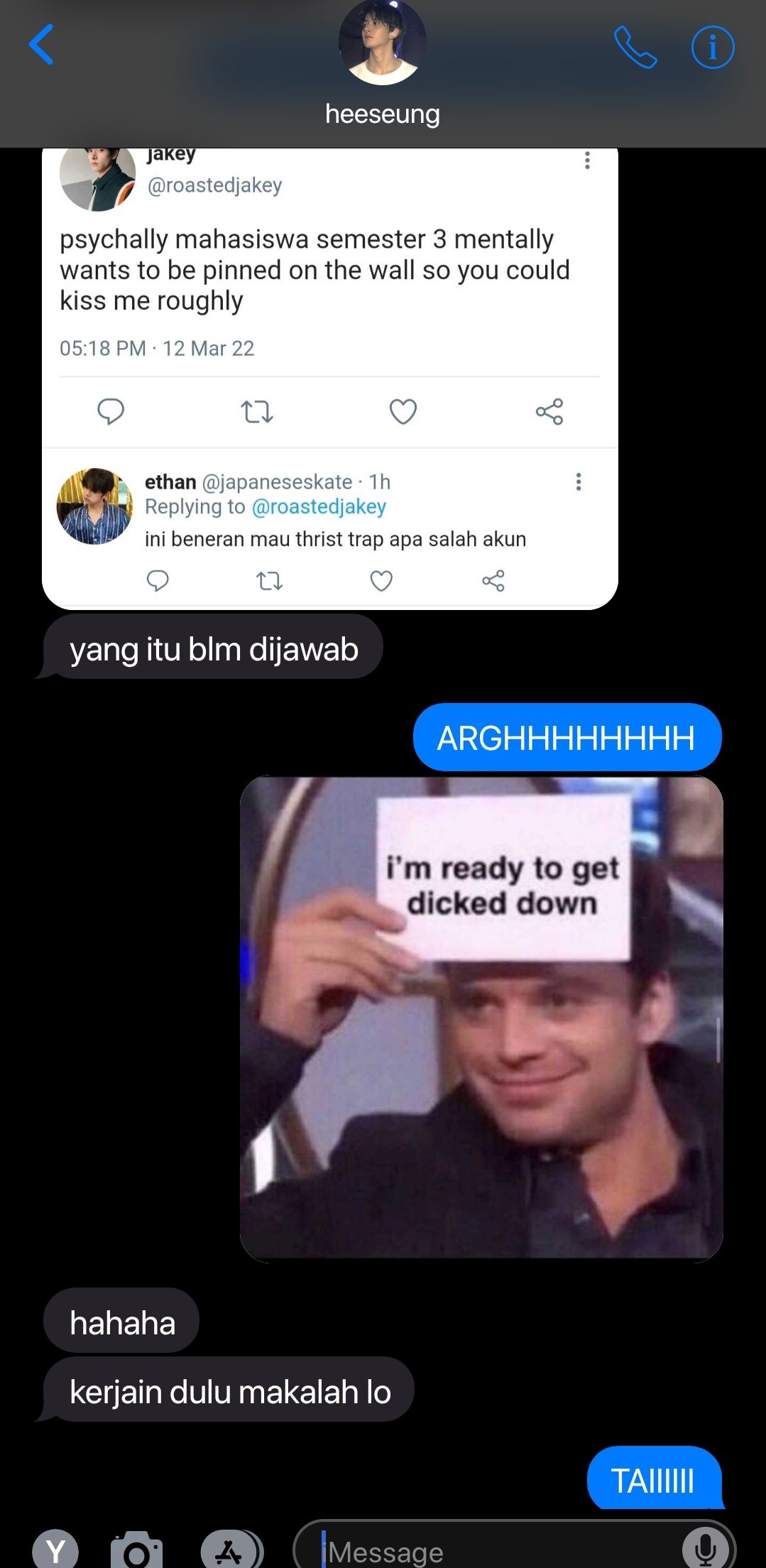 abi on Twitter: "heejake few tweets +one shot au agak nsfw bercanda jorok https://t.co ...