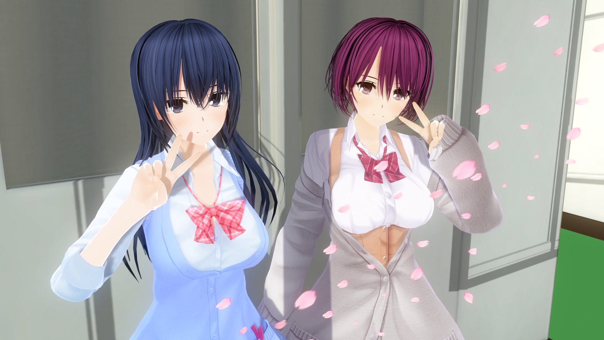 kuniakix@customcast on Twitter: "お題「卒業、先輩・後輩」 先輩との一枚。 #COM3D2 #cm3d版深夜の真剣エディット60分一本勝負 https://t ...