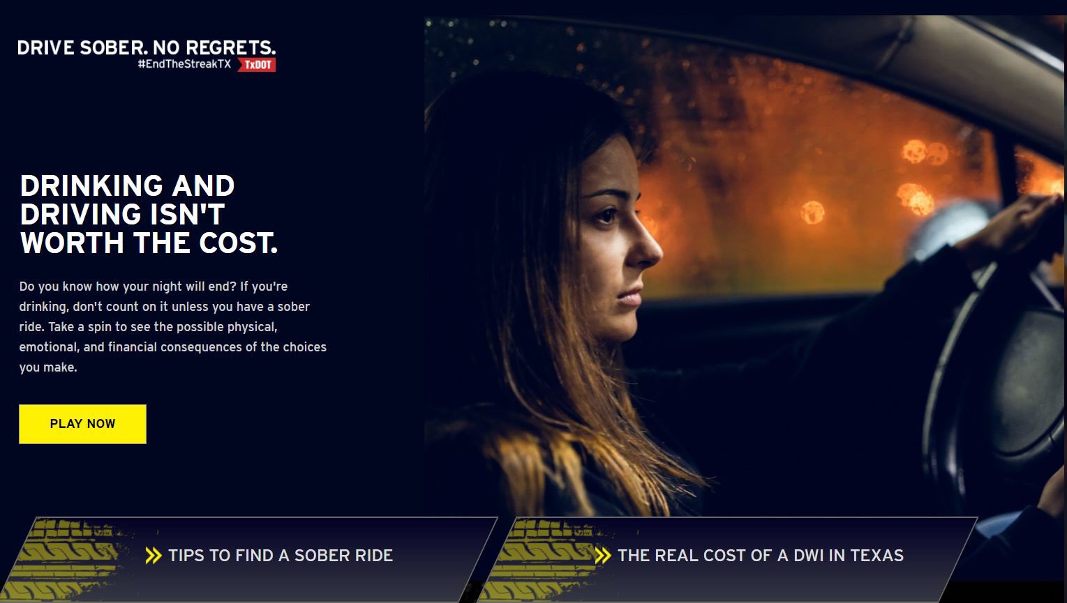 No Drinking And Driving Ads