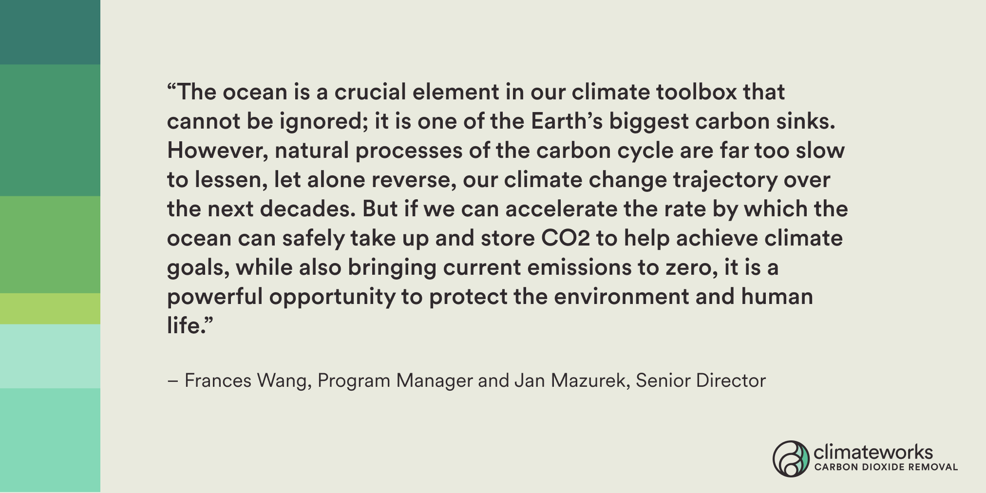 ClimateWorks Foundation on Twitter: "Carbon Dioxide Removal Program Manager @francesmwang and ...