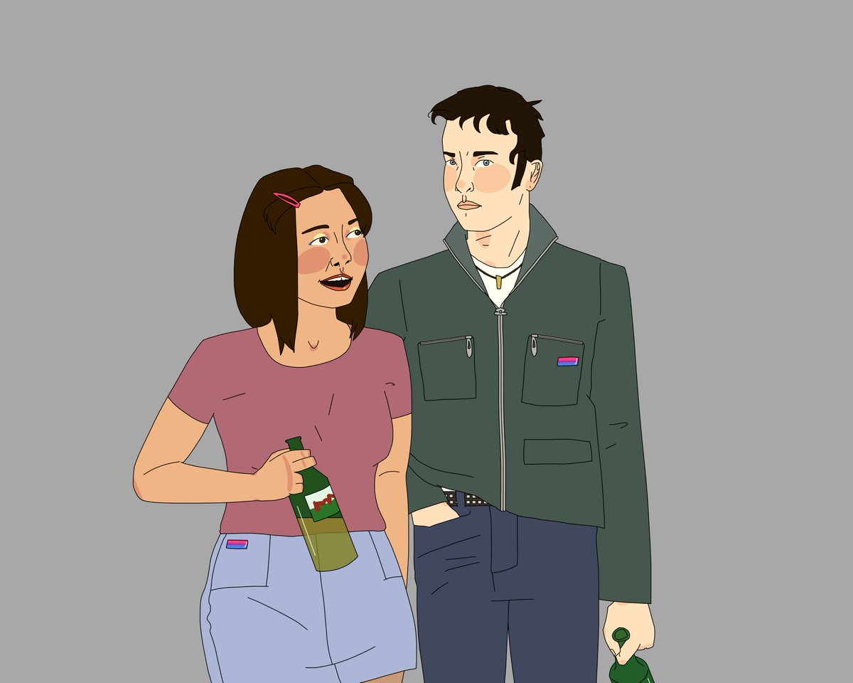 Mouse (they/them) on Twitter: "I drew Tosh Satō @naoko_mori and Ianto Jones @Pancheers! New Year ...